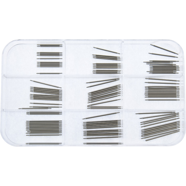 Assortment of spring bars, stainless steel, Ø 1,5 and 1,8 mm, length 24 ...