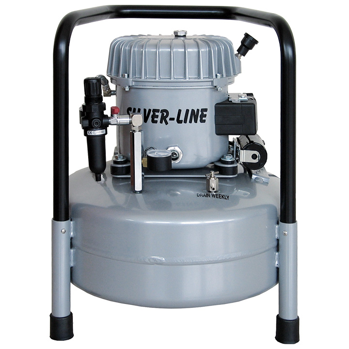 Planet Air compressor L-S50-25 Silver-Line, 16 bar, 24 l tank size | 313616