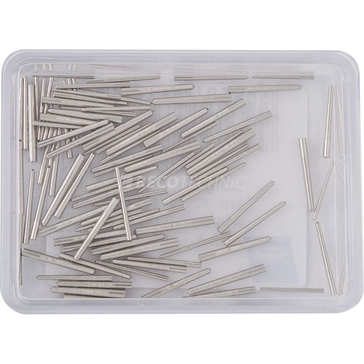 Assortment of pins, steel, Ø 0,7 - 1,5 mm, conical, 100 pieces | 950300