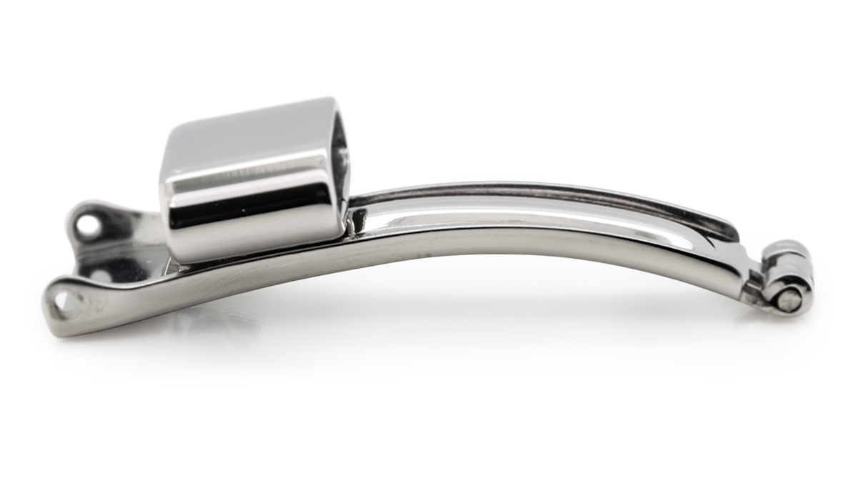 Faltschlösschen für Lederbänder, 12 mm, Stahl | 841293