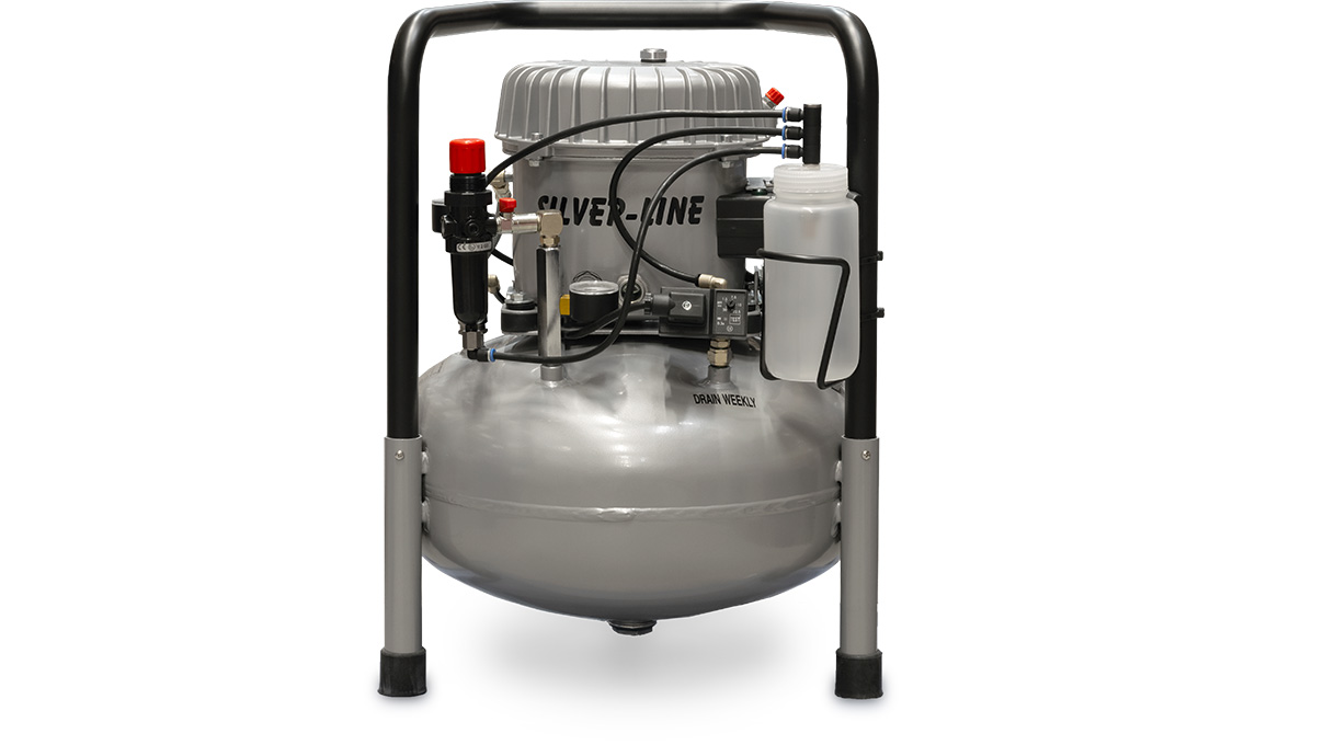 Planet Air compressor L-S50-25 Silver-Line, 16 bar, 24 l tank, with ...