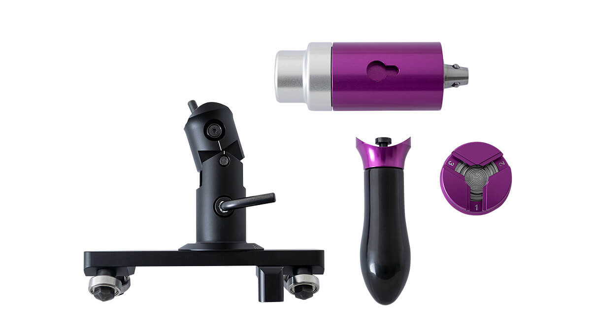 Lapping slide including additional handle for changing, with clip ...