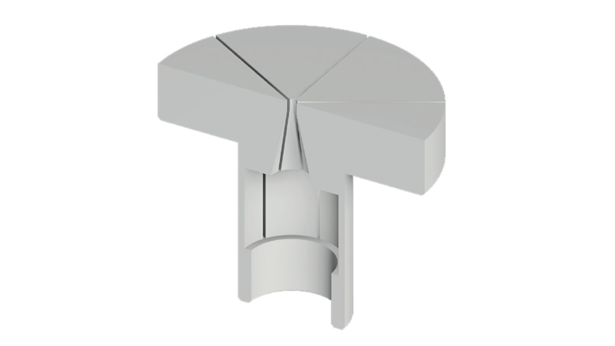 Internal collet chuck, plastic, M16x1, Ø 50 mm, right | 317054