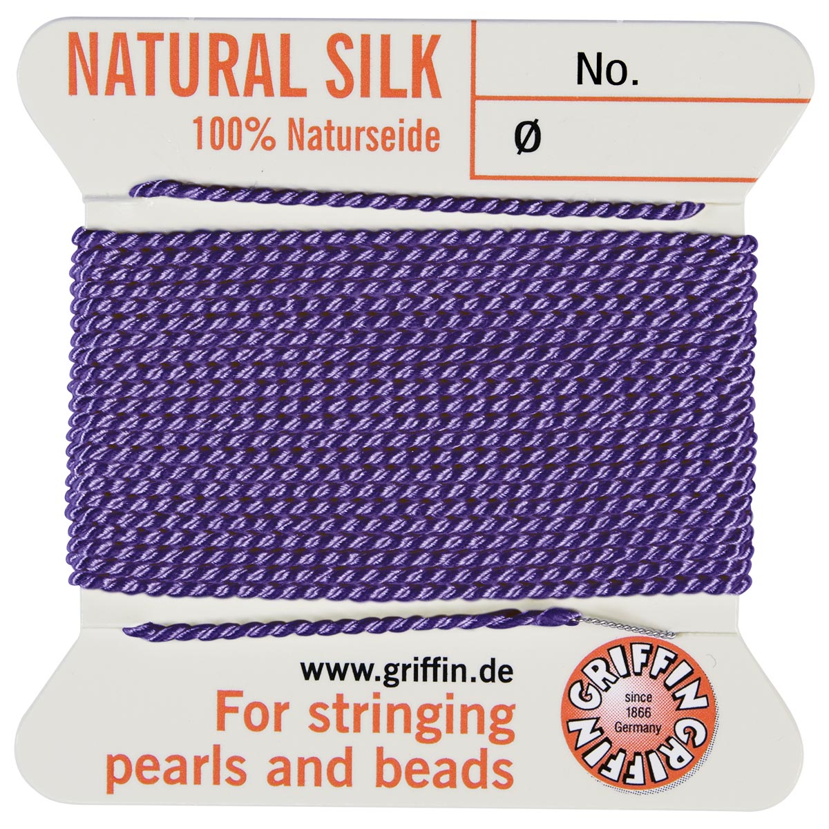 Carte de soie amethyste 1 enfileur 2 m grosseurs 5 | 8710512