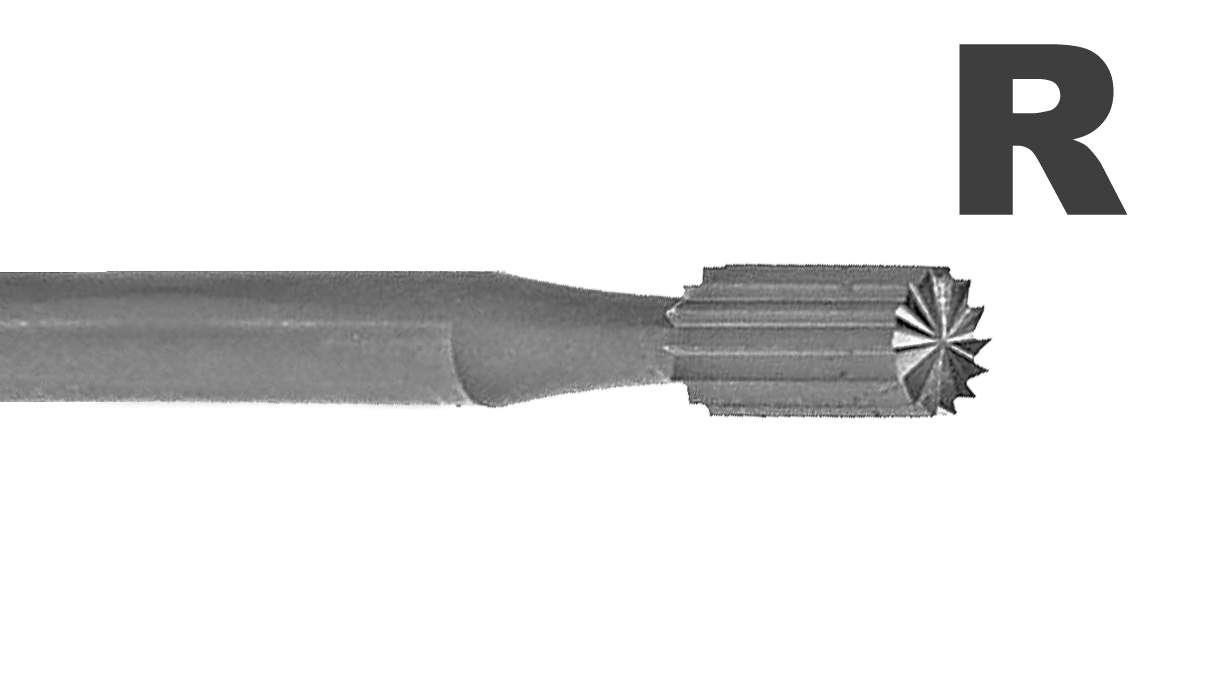 WS SQ cutter type R, cylinder, head Ø 8 mm, shank 2.35 mm, 6 pieces ...
