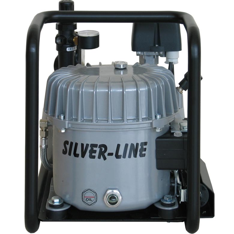 Planet Air compressor L-S50-4 Silver-Line, 16 bar, 3,5 l tank size | 313615