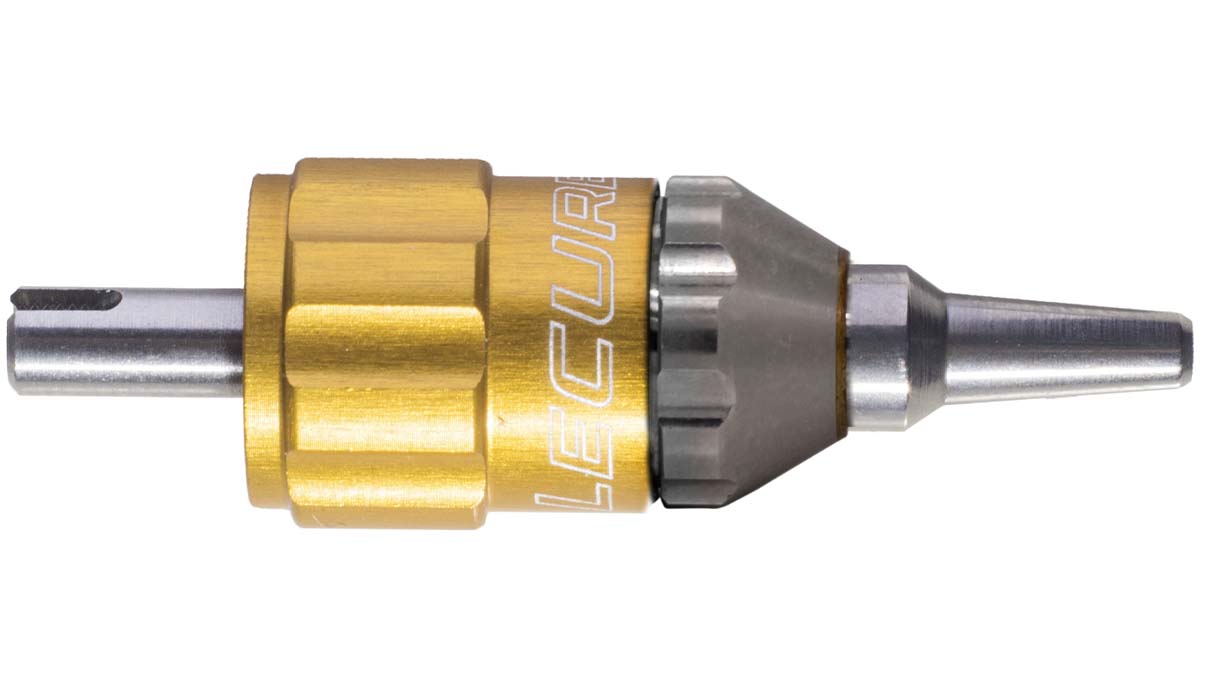 Lecureux screwdriver head Screw-On, adjustable, Ø 0,9 mm, yellow, with ...