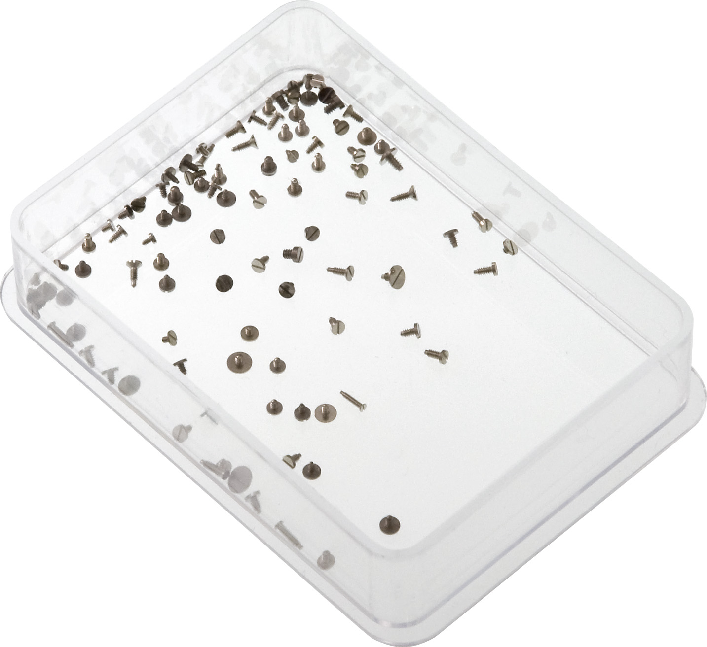Assortment with screws for fastening the AU works and battery retaining ...