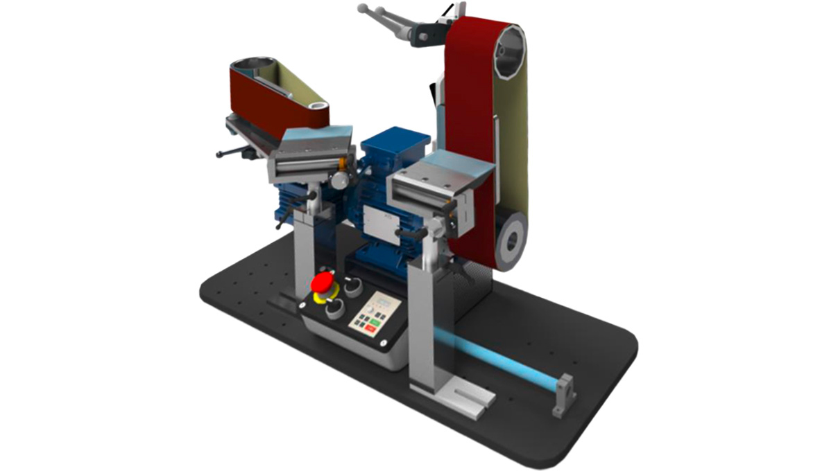 Micromecalp Belt Master, double belt grinding system with horizontal ...