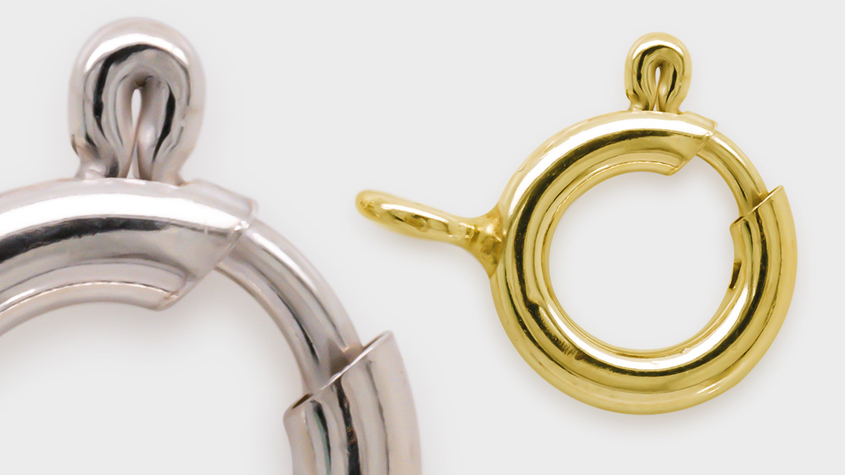 Spring ring clasps simple