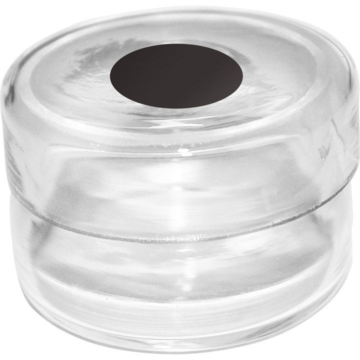 Electrolyte container for Rhodinette tampon electroplating, glass Ø 35 ...