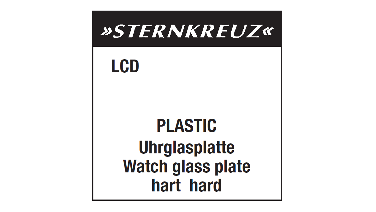 LCD plastic plate 100 x 100 x 1 mm | 998001