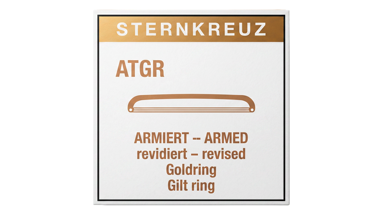 Plastic glass, ATGR, Ø 17 mm, Gold, Domed, Revised | 9193170