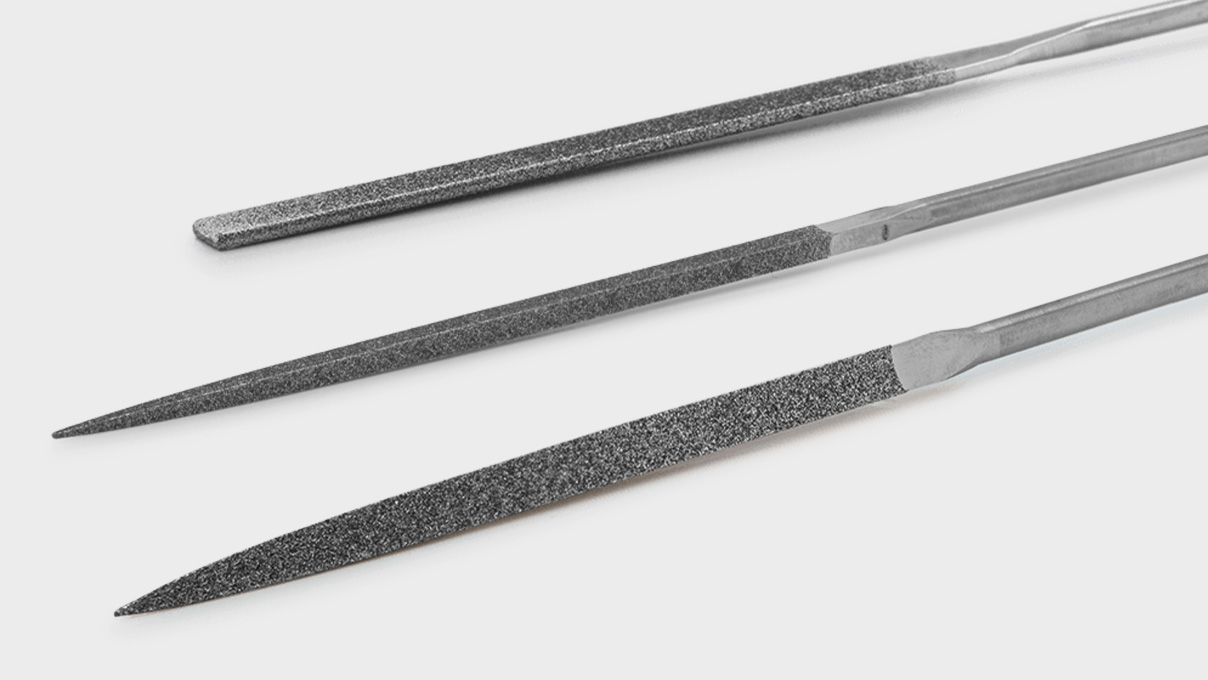 Diamond needle files