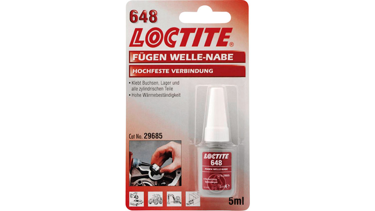 Loctite 648 socket and bearing adhesive, 5 ml | 205142
