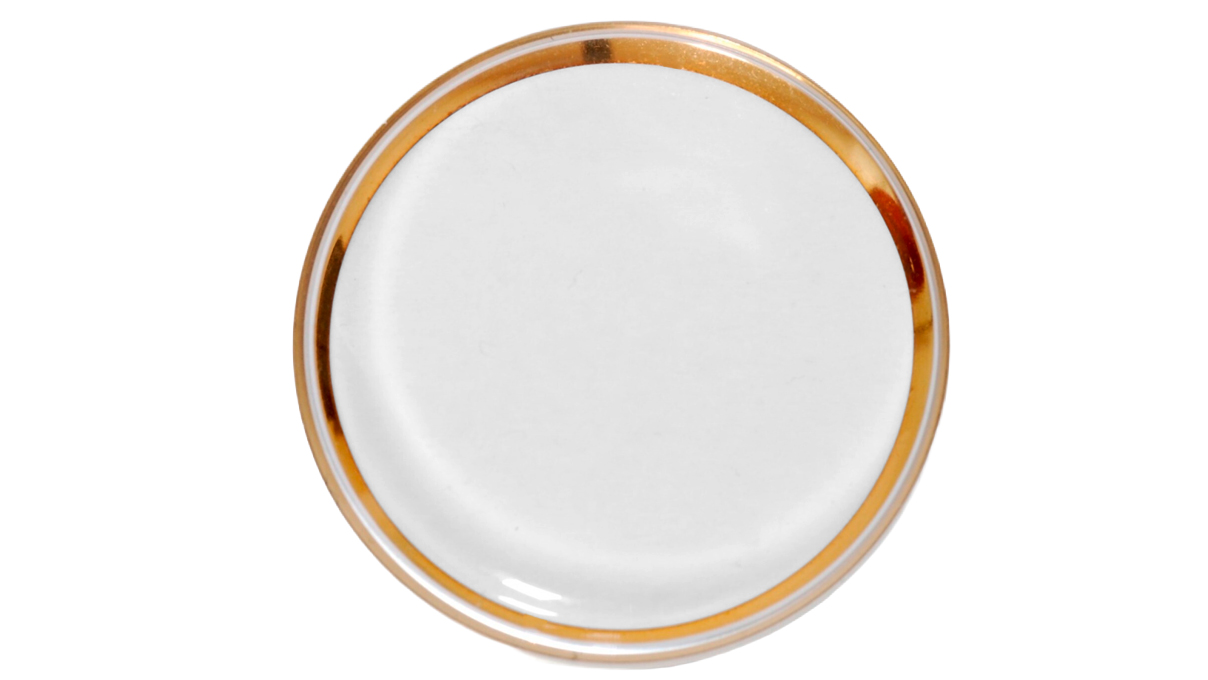 Plastic glass, ATGR, Ø 17 mm, Gold, Domed, Revised | 9193170