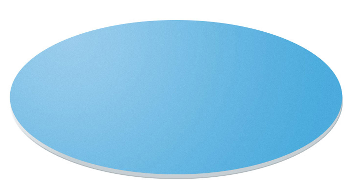 3M Lapping film ILF 261X, Ø 254 mm, grain 9 µm, blue, non-self-adhesive ...