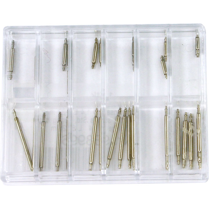 Assortment of 36 spring bars w/flange Ø 1,4 mm L 6-22 mm | 983996