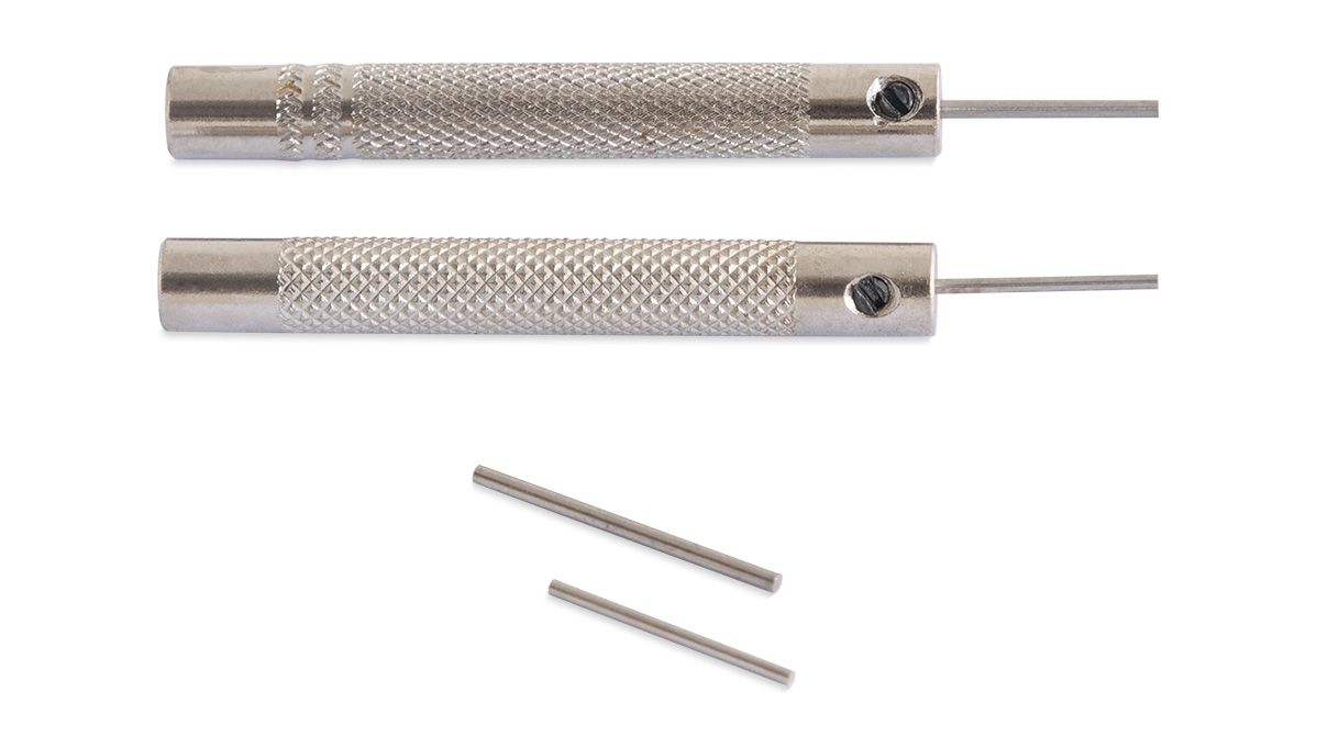 Set of pin extractors, Ø 0,8 and 1 mm, with spare pins | 202863