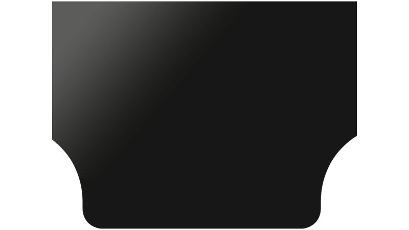 Antistatic workbench mat for bench, soft, adapted shape, 318 x 237 mm ...