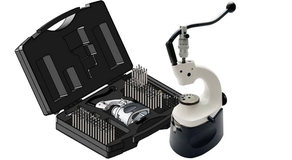 Star 15285-140.92 Staking tool and friction jewelling outfit, with 105 ...