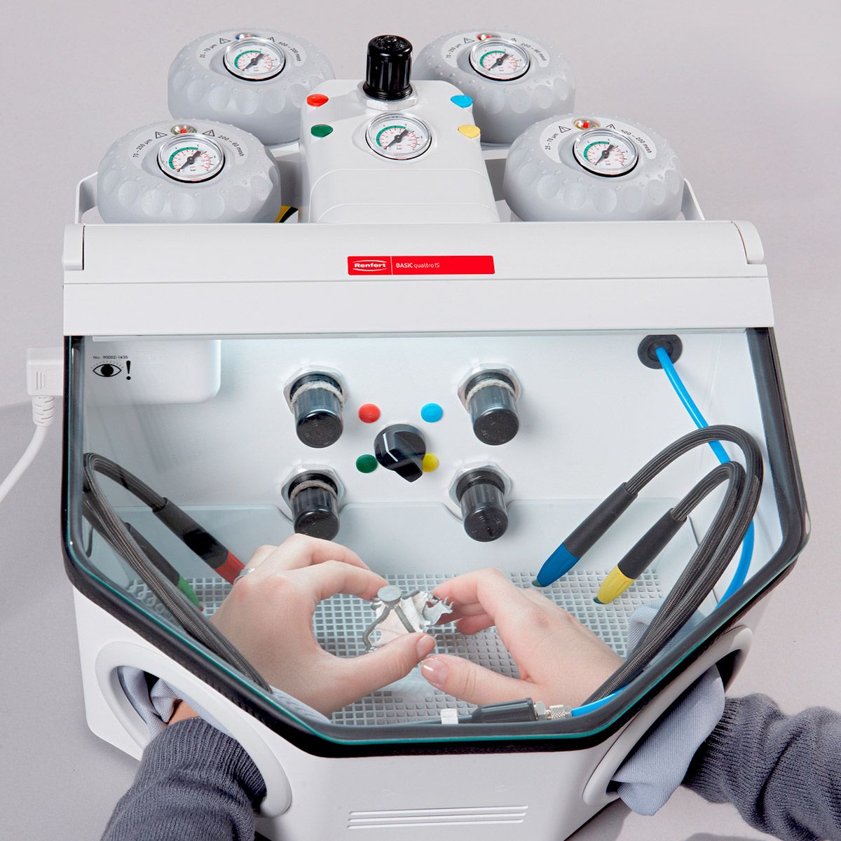 Renfert Basic Quattro IS Fine sandblasting unit, 2 tanks, 25 - 70 µm ...