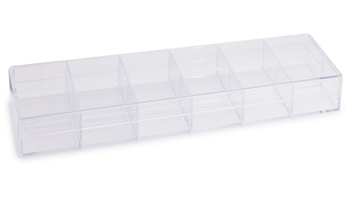 Storage box with 12 compartments, with flush lid | 207840