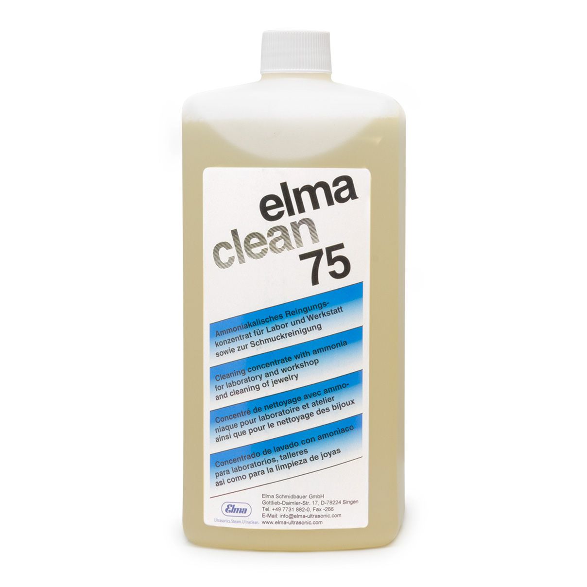 Elma Clean 75, concentrate, with ammoniac, for jewelry, 1 l | 101380