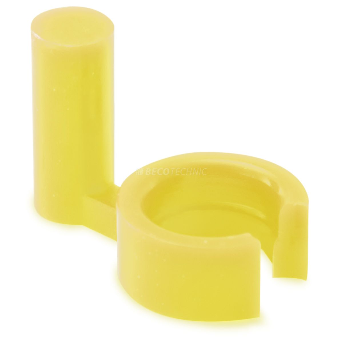 Watch stopper, plastic, yellow, thickness 1,8 mm, 1000 pieces | 207593