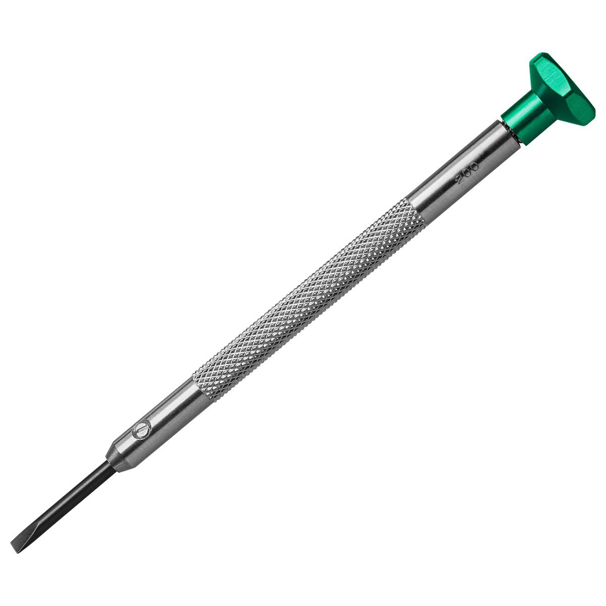 Ergo Screwdriver, Slot (V), 2 mm, Green, Stainless steel | 205981