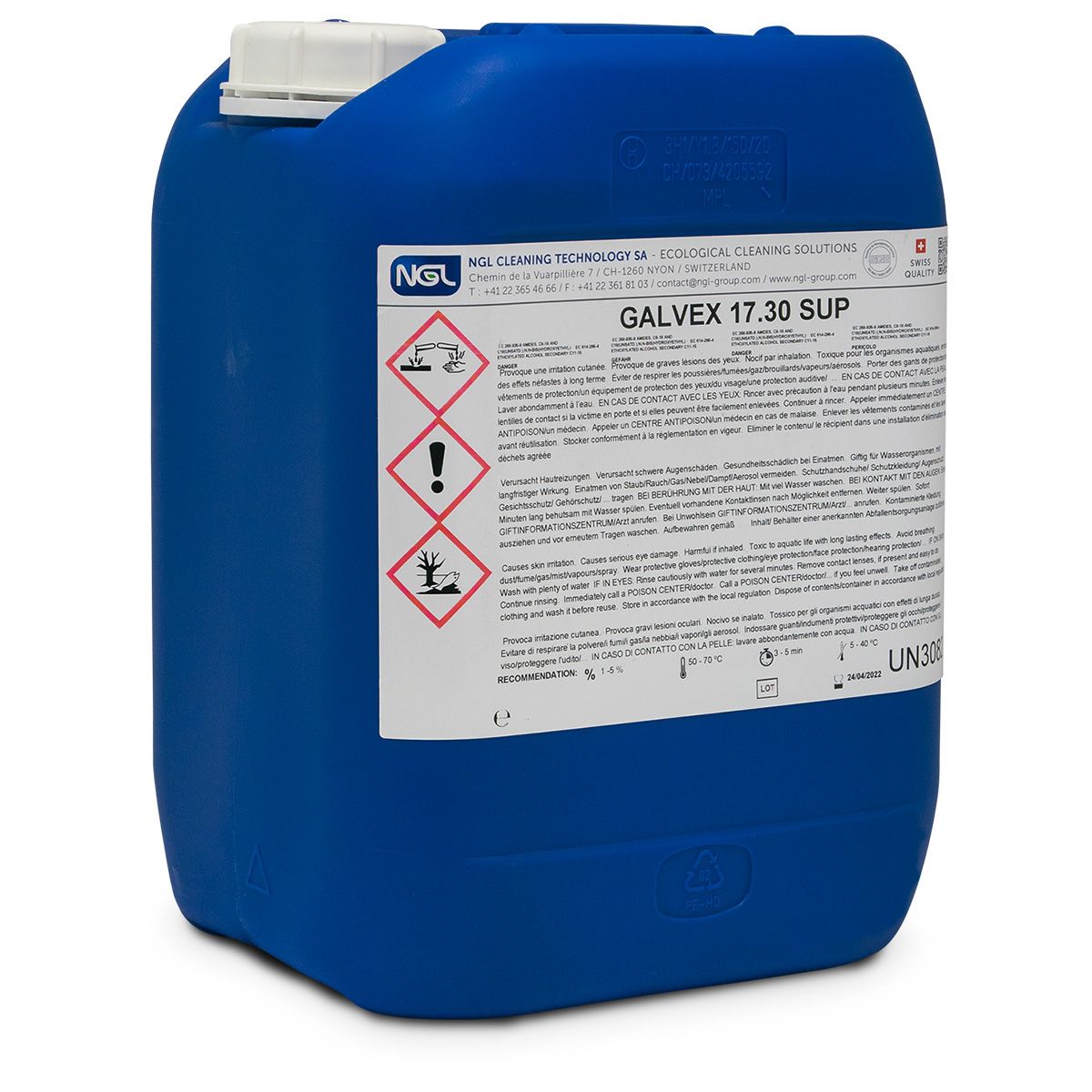 Galvex 17.30 SUP ultrasonic cleaning fluid, 5 liters | 101438