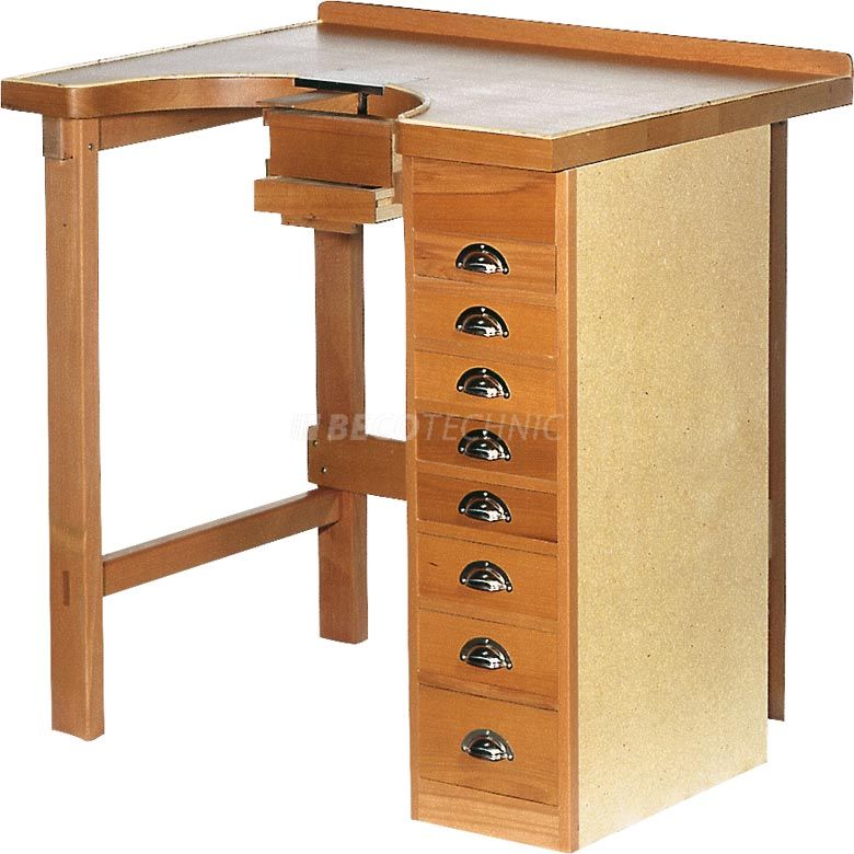 Goldsmith table with 1 drawer column height 900 mm | 312520