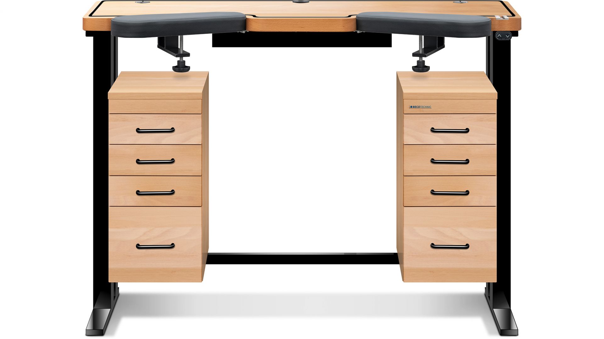 Workbench Ergolift Evolution, bench top 120 x 60 x 4 cm, beech | 309880